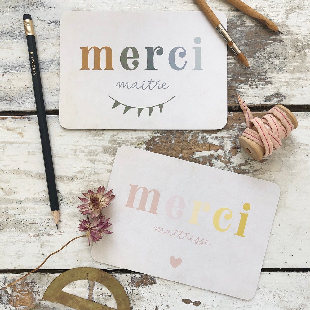 Carte-cadeau Merci Maîtresse - Boutique POUMPILATA